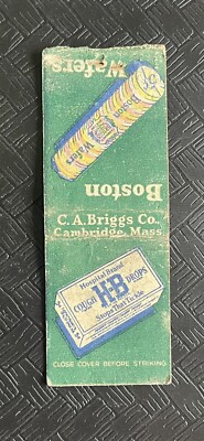 Boston Wafers Hospital Brand Cough Drops Cambridge Mass Vintage ...