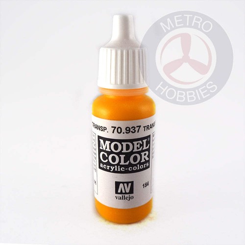 Vallejo 70937 Model Color Transparent Yellow 17ml Paint* Brand New ...