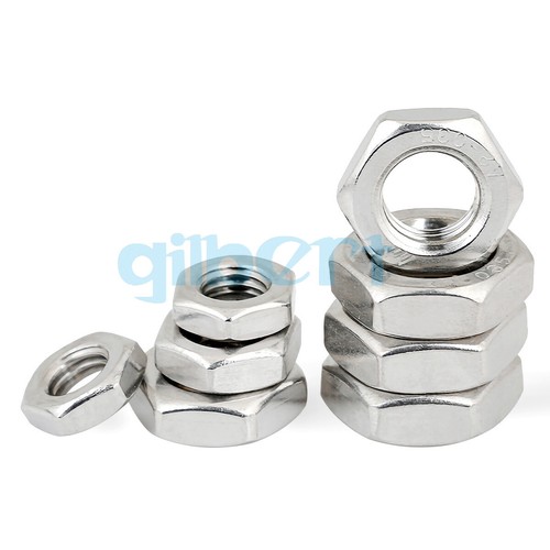 M6 M8 M10 M12 M14 M16 M20 304 Stainless Left-hand Thread Thin Nut ...
