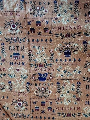 fabric 46” X 4 Yd alphabet sampler | eBay