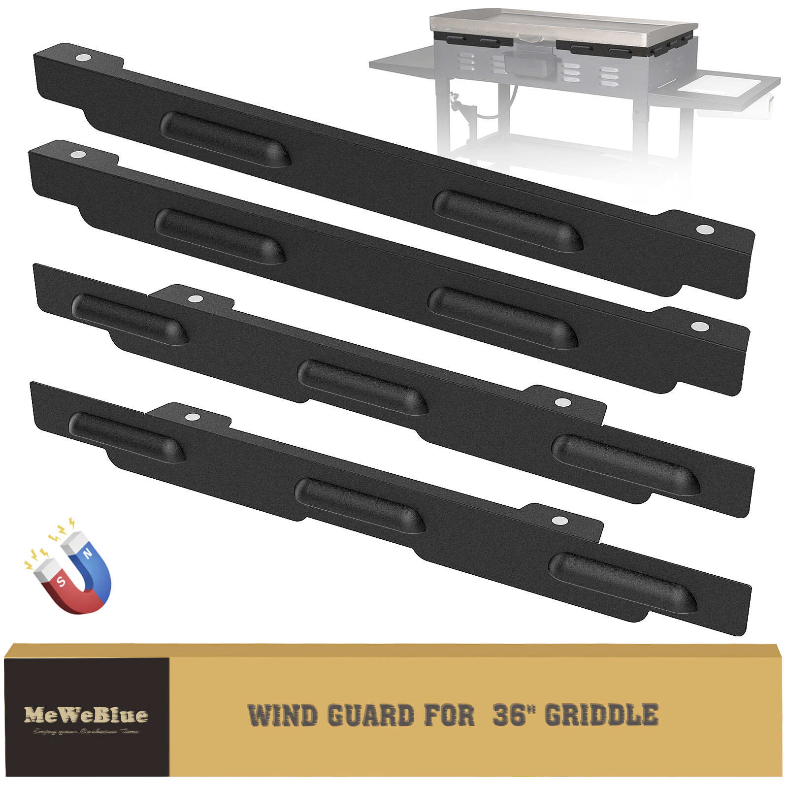 Wind Guards for Blackstone 17-22-28-36" Griddle,Wind Screen,Heat ...