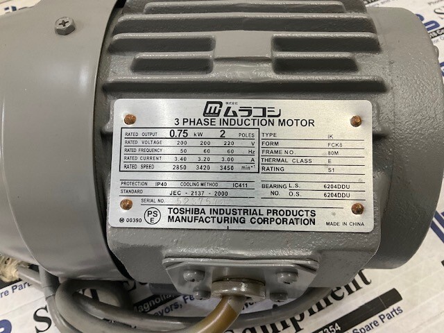 Toshiba 3 Phase Induction Motor - JEC-2137-2000 w/Warranty | eBay