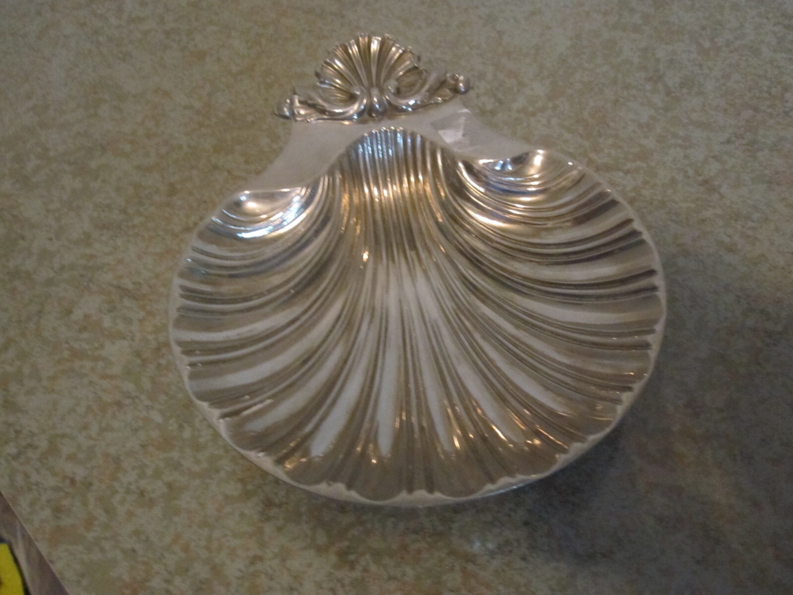 Vintage Bell Mark Silverplate Footed Shell Dish Original Sheffield Old ...