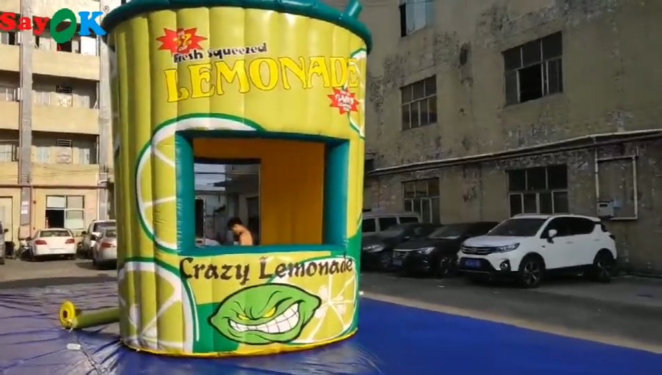16FT Tall Commercial Inflatable Lemonade Concession Stand Event Drink ...