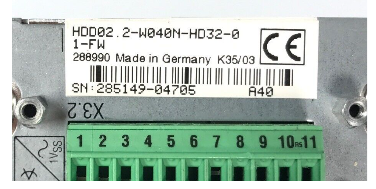 RECONDITIONED INDRAMAT HDD02.2-W040N-HD32-01-FW CONTROLLER "TESTED VERY ...