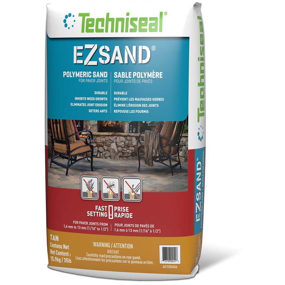 Techniseal EZSand Polymetric Sand for Paver Joints - Tan - 35 lb ...