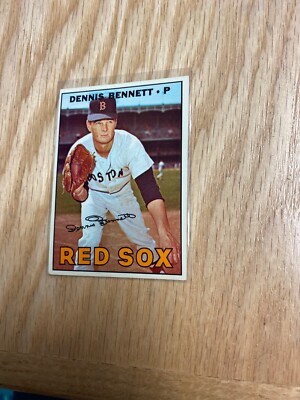 1967 Topps Dennis Bennett Boston Red Sox #206 Baseball Card | eBay