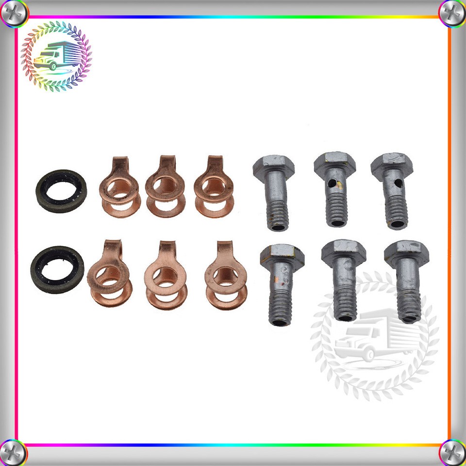 3918188 3905307 Return Line Banjo Bolt Seal For 89-98 Dodge Cummins 12v ...