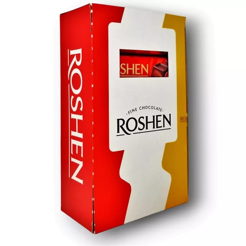 ROSHEN Dark Chocolate 30bars BATONCHIK with Fundant Filling Made in ...