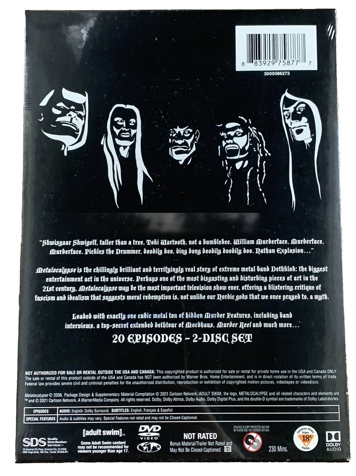 Metalocalypse Season 1 DVD Tommy Blacha NEW *Factory Sealed ...