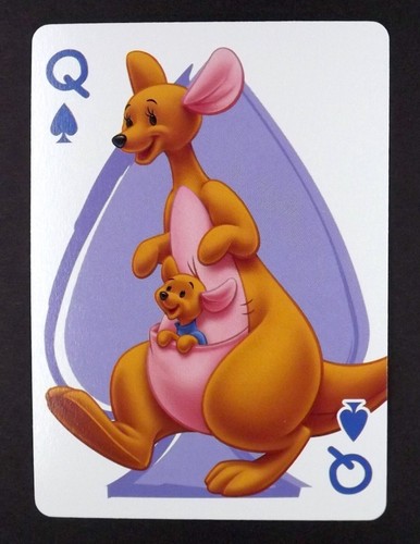 1 x playing card Winnie the Pooh – Kanga & Roo - Queen of Spades Q57 | eBay