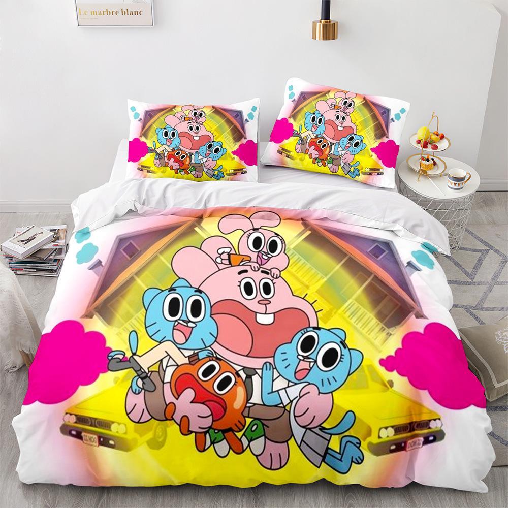 Gift Bed Set Amazing World of Gumball Doona Quilt Duvet Cover Single ...