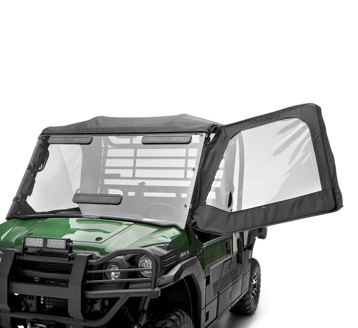 Kawasaki Motorcycle - KAF080068 - Soft Cab Enclosure Doors, Black for ...