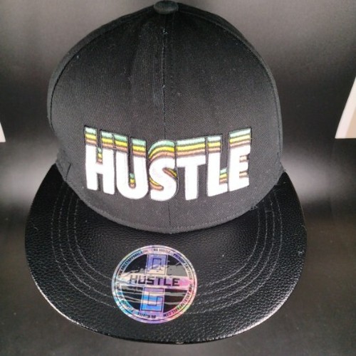 Hustle Black Ball Cap Hat snapback Adjustable Baseball Adult | eBay
