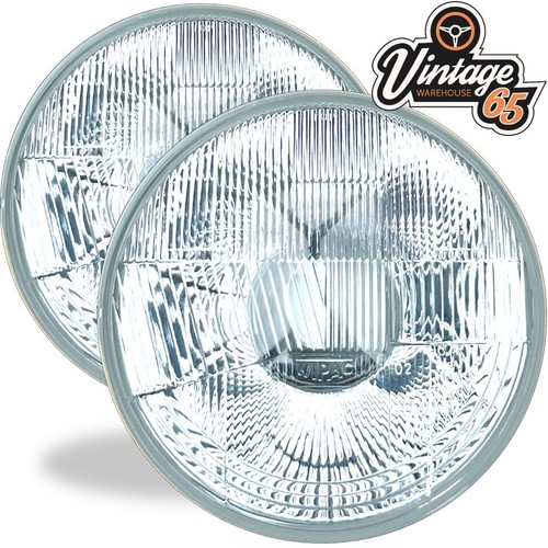 CLASSIC CAR 7" INCH HEADLIGHT HALOGEN CONVERSION WIPAC QUADOPTIC RHD H4 ...
