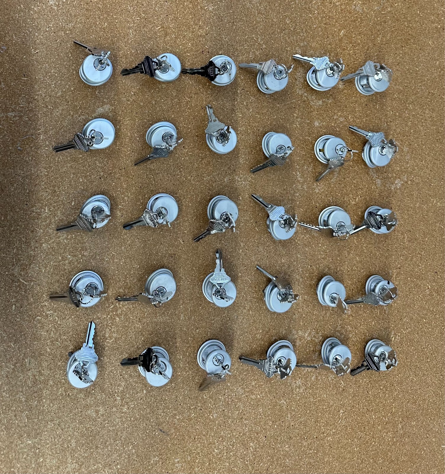 Lot of 30 storefront keyed mortise lock cylinders adams rite locksmith ...