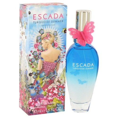 Escada 1750265 Turquoise Summer Women Eau de Toilette Spray, 1.6 Fl Oz ...