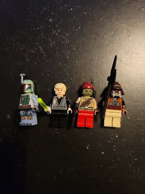 Lego Desert Skiff Minifigures Boba Fett/Lando Calrissian/Luke Skywalker ...