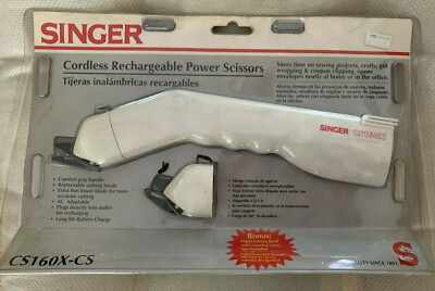 Singer Cordless Rechargeable Power Scissors CS160X-CS - New in Plastic ...