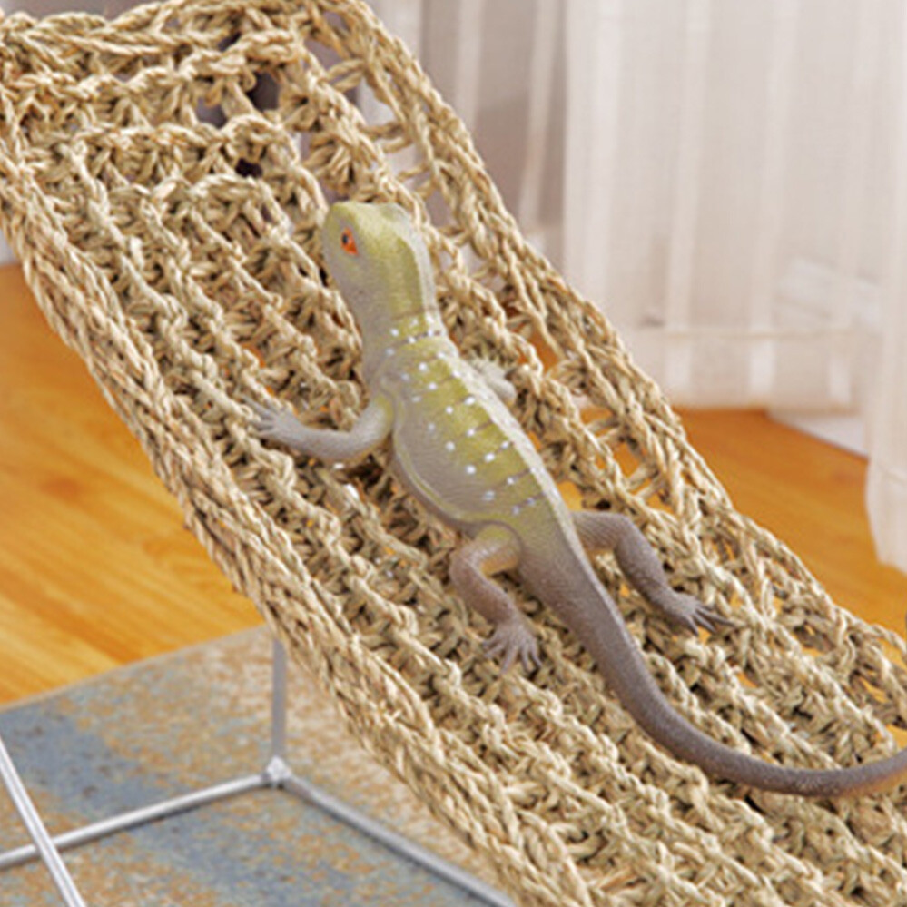 Reptile Hammock Hanging Swing Lizard Lounger Basking Platform Dragon ...