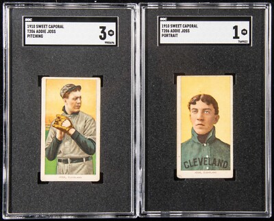 1909-11 T206 Set-Break Addie Joss Portrait Sweet Caporal SGC 1 | eBay