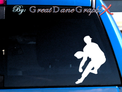 Baseball Pitcher (Custom Avail) -Vinyl Decal Sticker -Color Choice-HIGH ...
