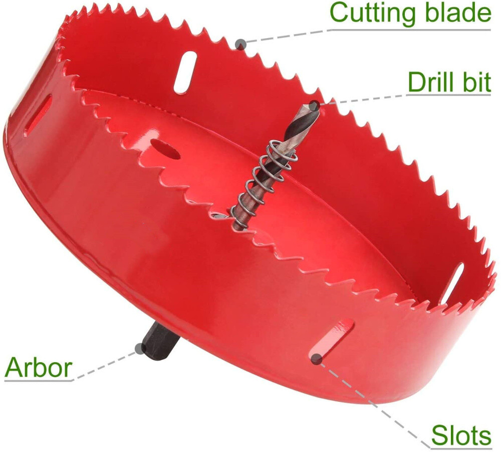 6 Inch 150mm Hole Saw Blade Bi Metal Speed Slot Corn Hole Boards ...