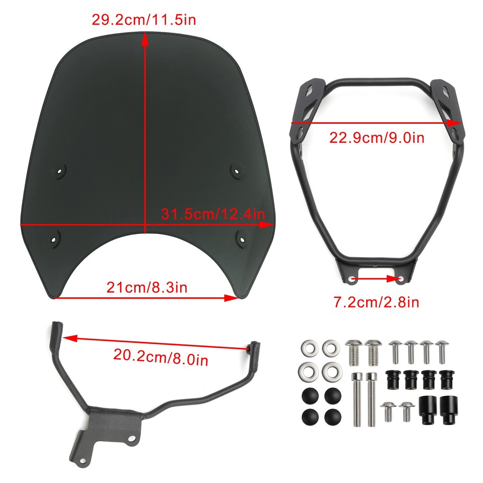 ABS Motorcycle Windshield WindScreen fit for HONDA GB350 GB350S 2023 ...