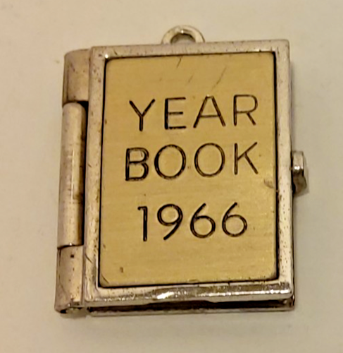Vintage Wells Sterling Silver 1966 YEARBOOK LOCKET CHARM | eBay