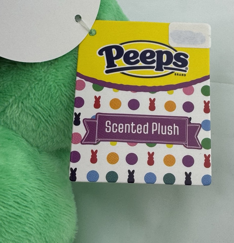 Peeps Top Hat with Bow Tie Green Bunny Marshmallow Scented Plush 6 ...