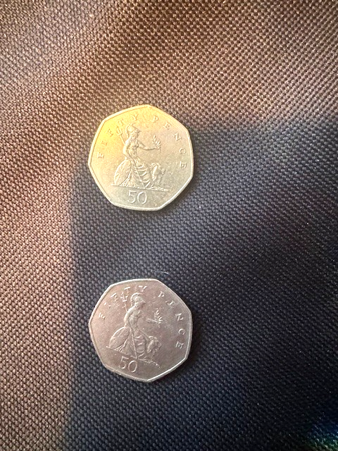 UK coin - Queen Elizabeth II 1977, 7-sided UK coin 50 pence | eBay