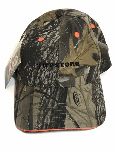 Reeltree Firestone Tires Logo Camo Hat Baseball Cap NEW | eBay