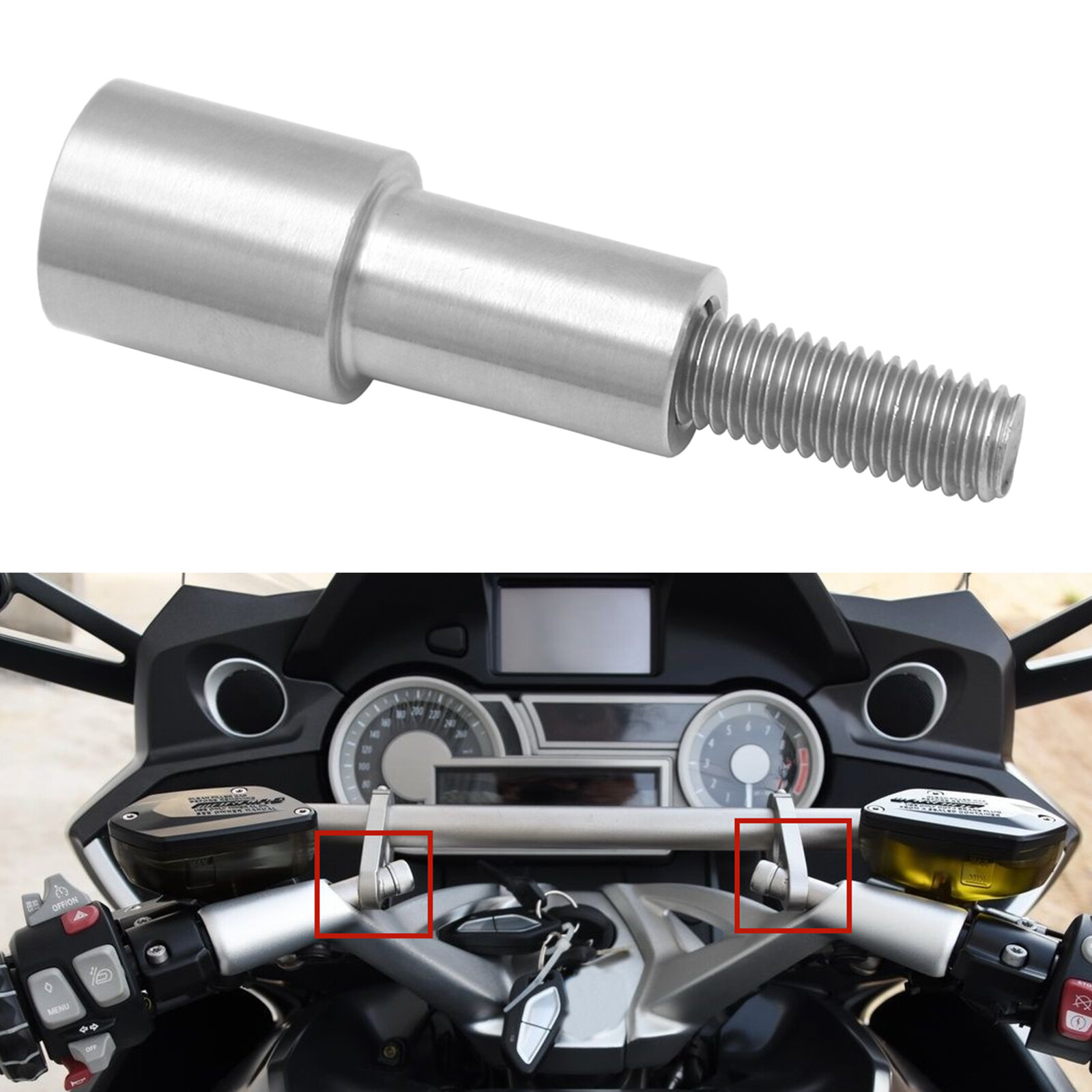 Handlebar Phone Bracket Extension Rod Fit for BMW R1200RT R1250RT ...
