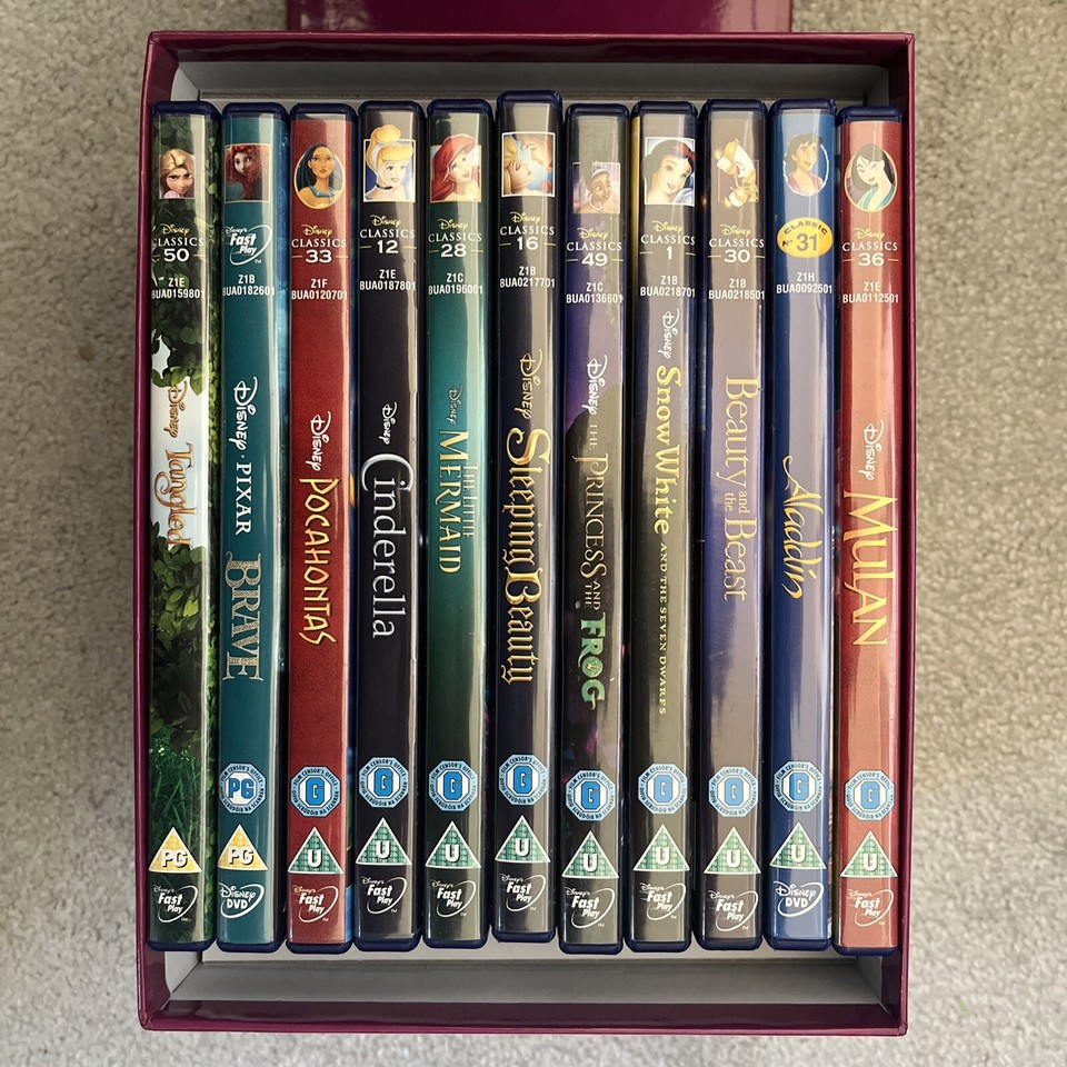 Disney Princess Movie Collection 11 x DVD Box Set FREEPOST | eBay