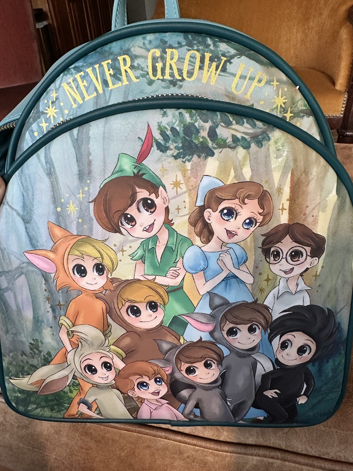 Loungefly Peter Pan "Never Grow Up" Backpack Disney - Gem