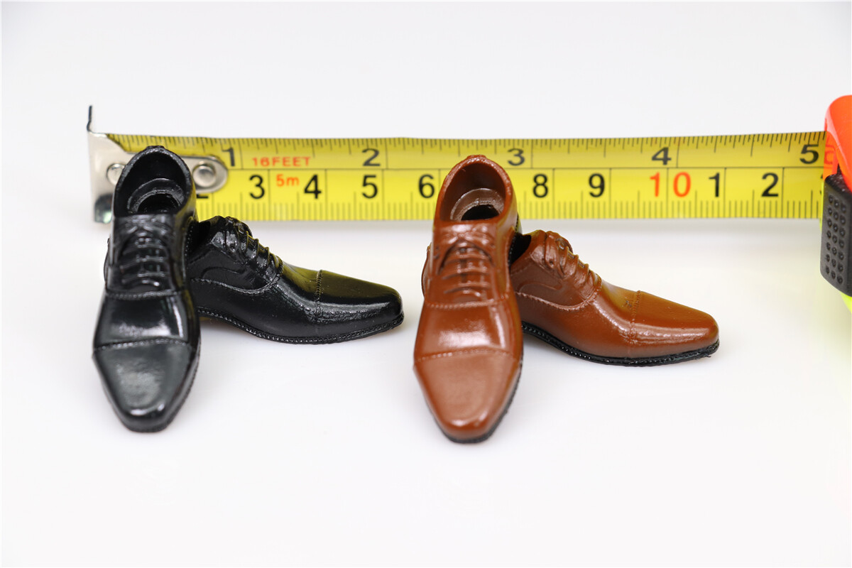 1/6 Scale Men's Shoes Model Leather Male Shoes Fit 12'' Figure Body ...