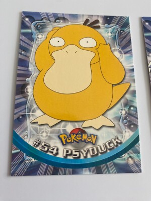 Psyduck #54 Topps Pokémon Vintage Trading Card 1999 TV Animation Series ...