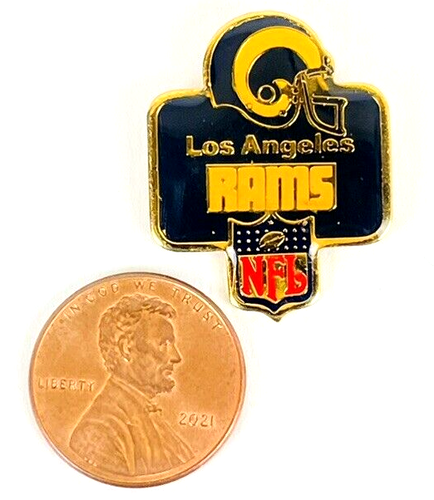 Vintage 1980's NFL Los Angeles Rams Football Hat Lapel Jacket Pin ...