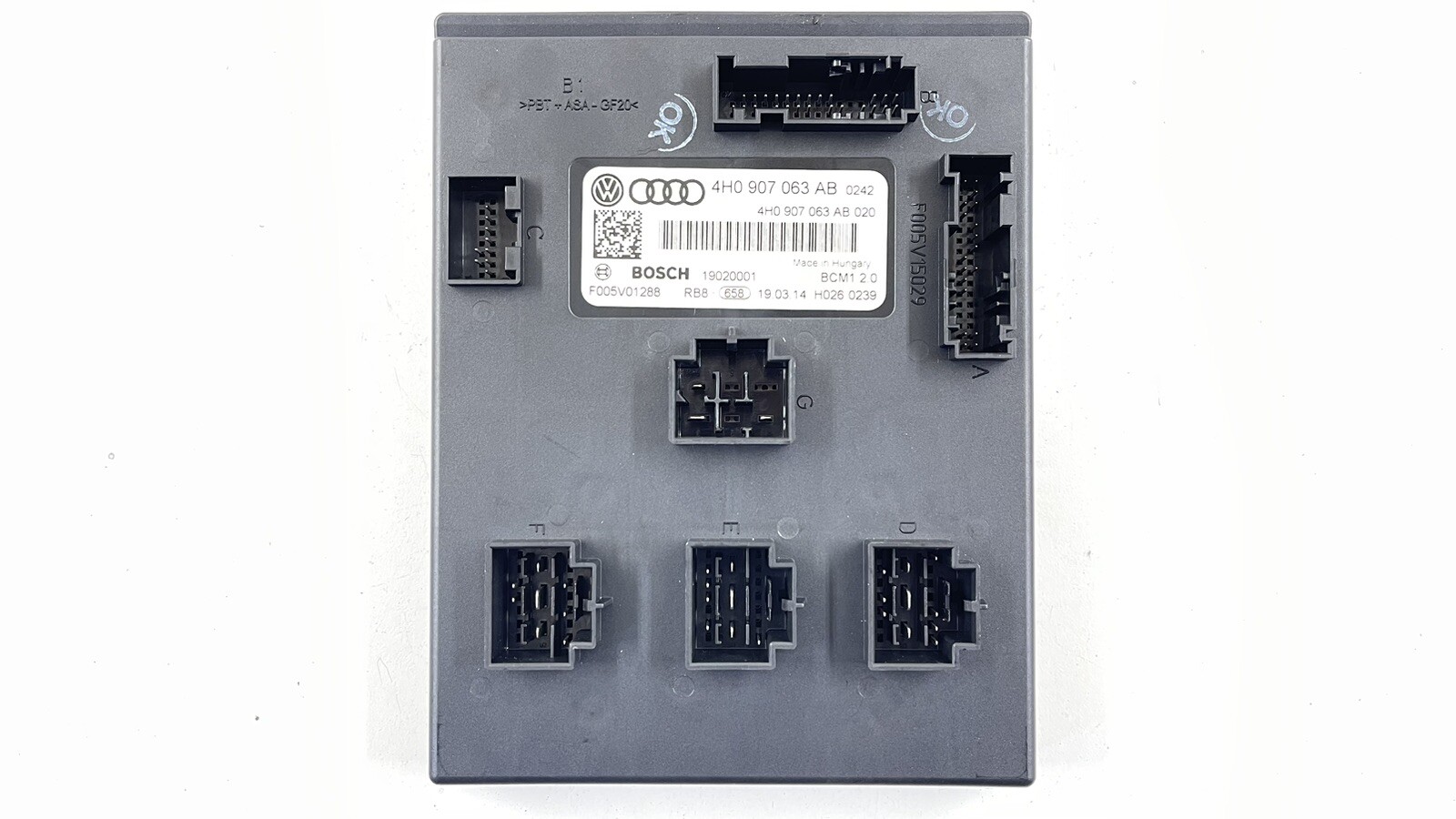 2015 AUDI A8 4.0L QUATTRO BODY CONTROL MODULE BCM 4H0 907 063 AB OEM | eBay