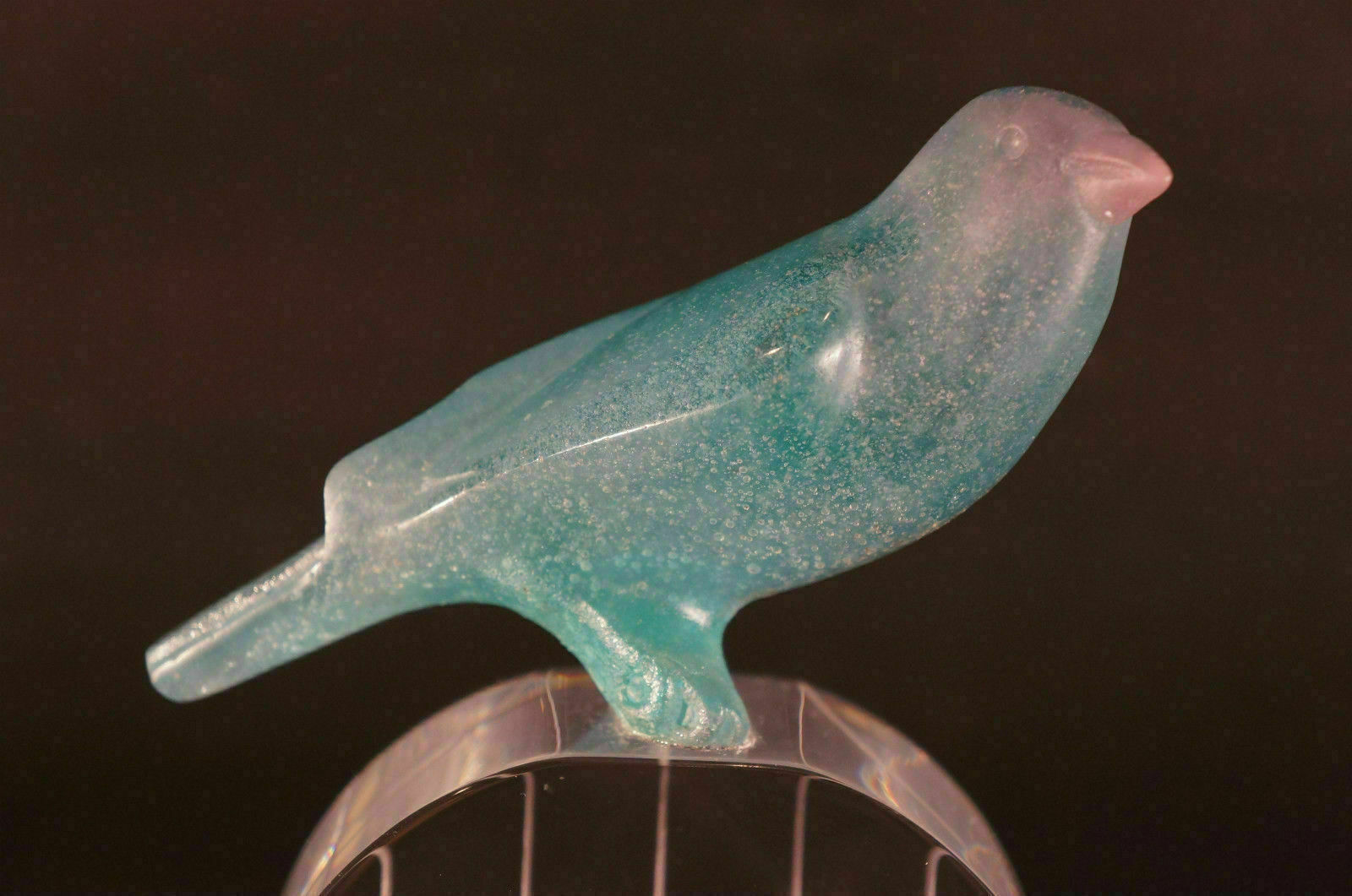 Daum Bird On Cage "L'Oiseau et la Cage" FRANCE CRYSTAL. | eBay