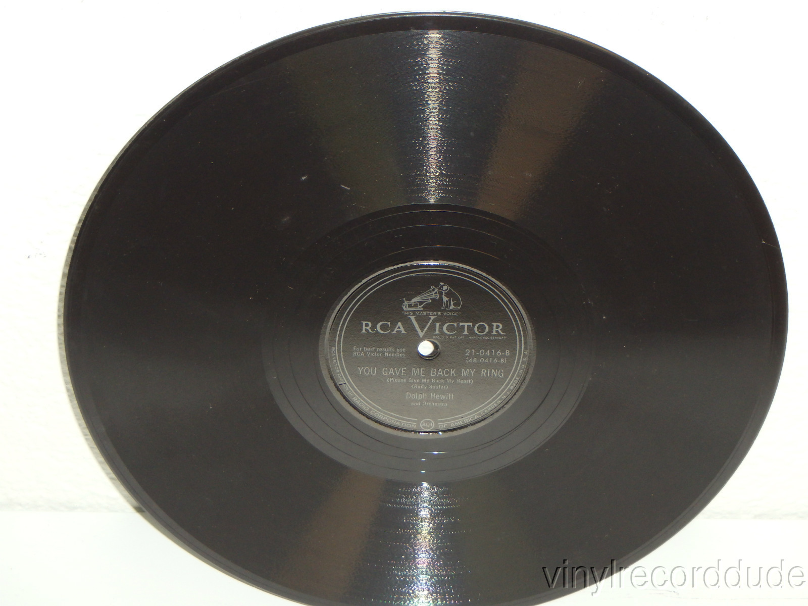 DOLPH HEWITT End Of The Rainbow / You Gave Me Back My Ring 78 RCA ...