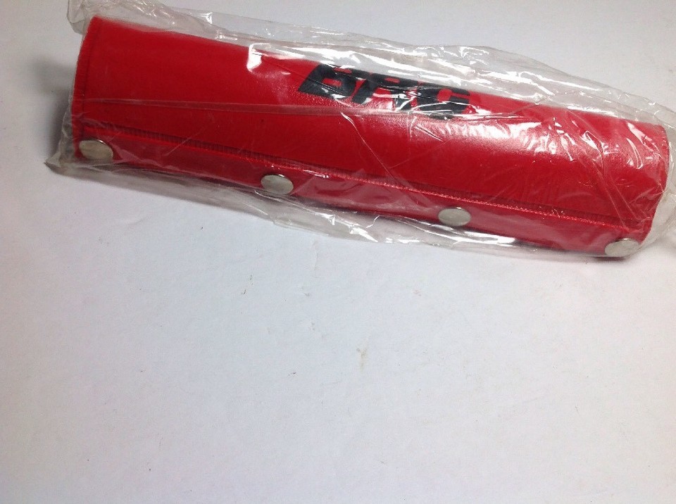 VINTAGE BMX RED CROSS BAR HANDLE BAR FOAM 9" METAL SNAP PAD N.O.S. | eBay