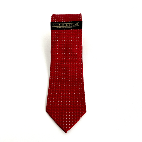 Donald J. Trump Signature Collection Necktie Red Diamond Pearl 3.5"W x ...