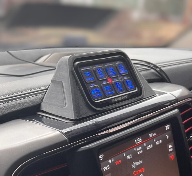 Ram 1500 2500 3500 | Auxbeam 8-Gang Switch Panel Mount | 2013–2018 2ND ...