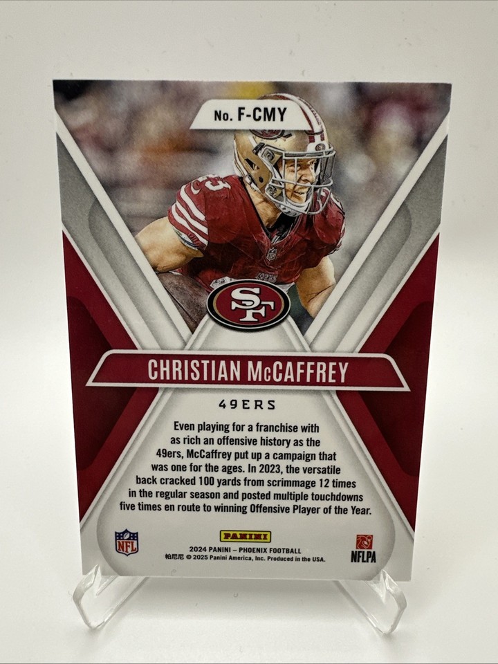 Christian McCaffrey 2024 Panini Phoenix Flex Ultra rare SSP Case Hit ...