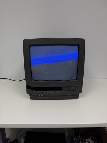 Panasonic PV-M1326 13" CRT TV VHS FM VCR Combo Retro Gaming No Remote ...