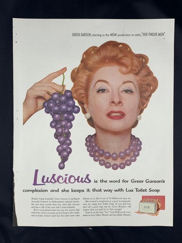 Magazine Ad* - 1954 - LUX Soap - Greer Garson | eBay