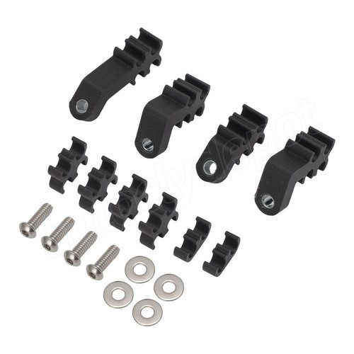 8mm Black Spark Plug Wire Separators Dividers Loom Set for SBC Small ...