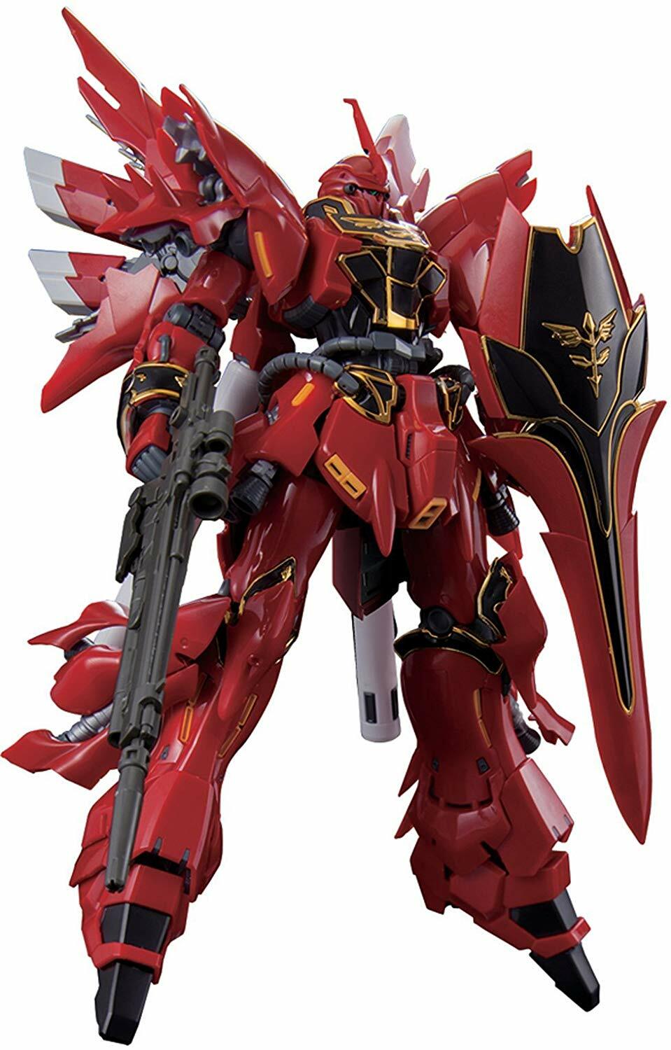 BANDAI 1/144 Gundam RG MSN-06S Sinanju Neo Zeon Mobile Suit Customized ...