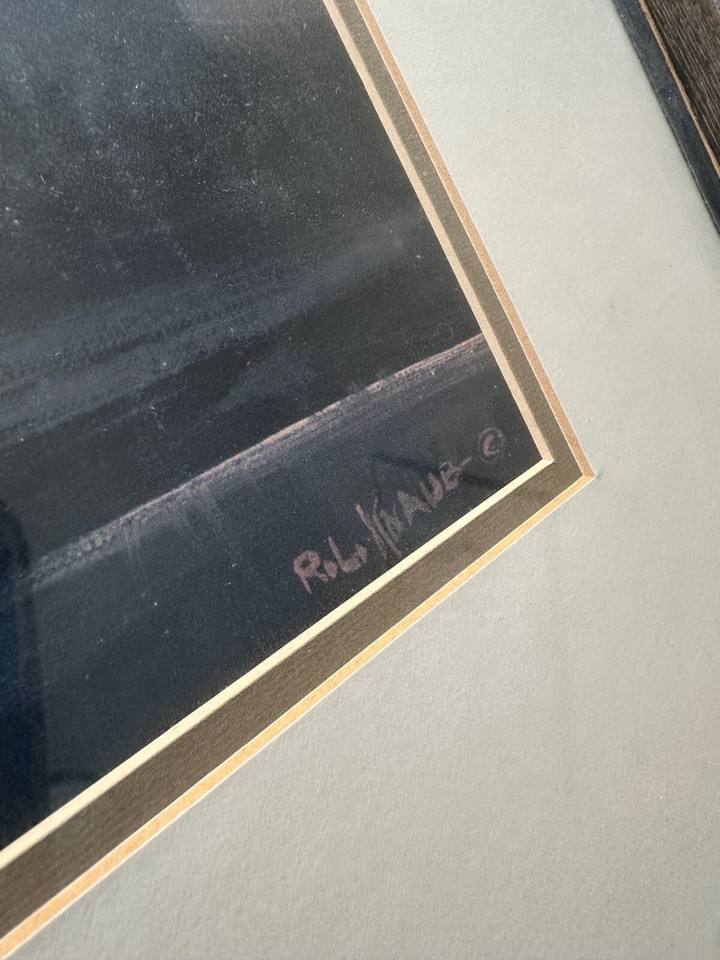 Farm Pond Reflection Raymond R.L. Knaub Vintage Painting Framed Signed ...